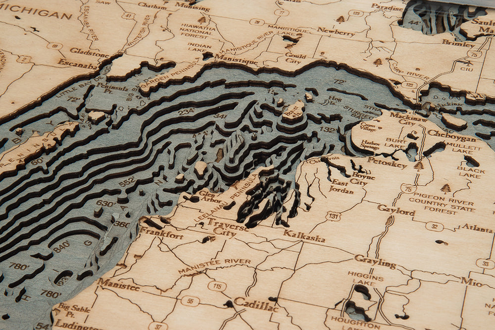 Lake Michigan Marine Map OceanGrafix Nautical Chart 14901 Lake